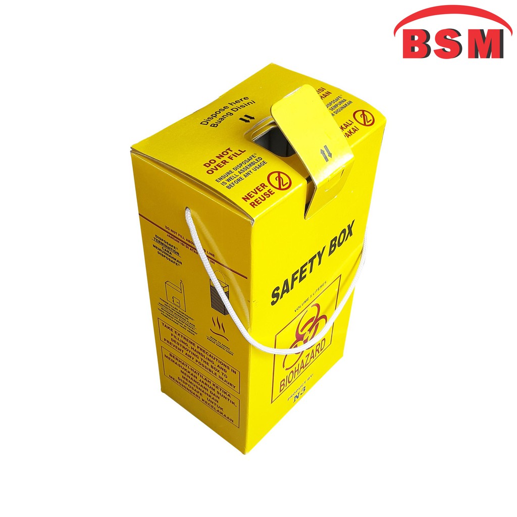 Jual Safety Box Bio Hazard Kapasitas 5 Liter Kotak Limbah Medis ...