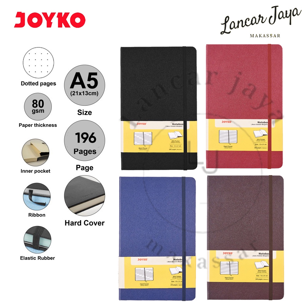 Jual Notebook Buku Tulis Diary Agenda Joyko Hard Cover NB-701 Dotted ...