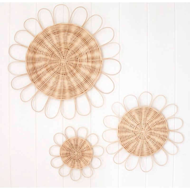 Jual hiasan dinding rotan set isi 3 diameter 60cm | Shopee Indonesia