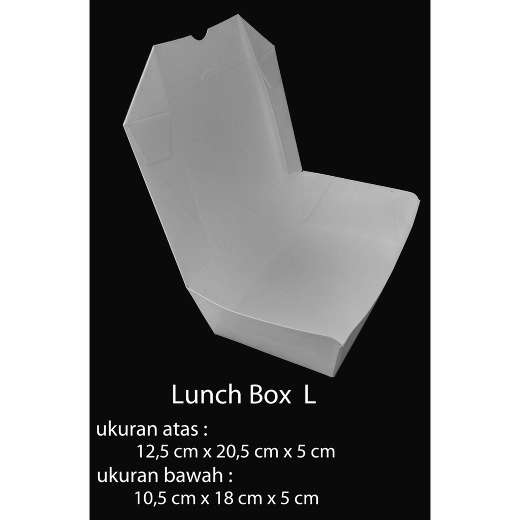Jual PAPER BOX LUNCH UKURAN L BESAR - LARGE - PAPER BOX KERTAS - TAKE ...
