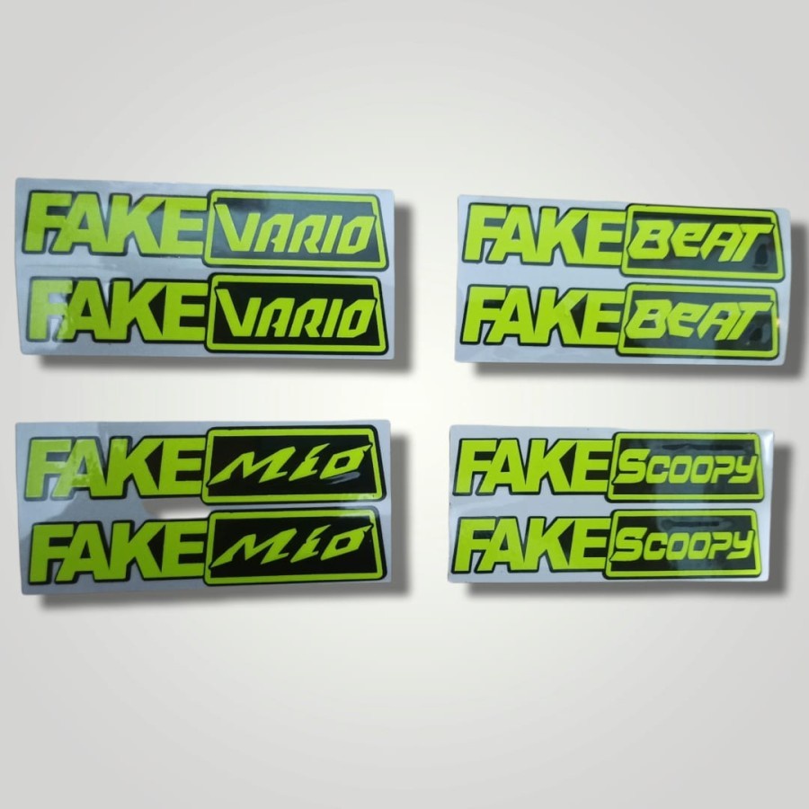 Jual Stiker cutting sticker fake beat vario scoopy mio mobil motor helm ...
