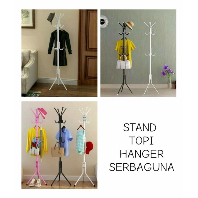 Jual Gantungan Topi Baju Stand HAnger Multifungsi Tempat Gantungan Topi ...