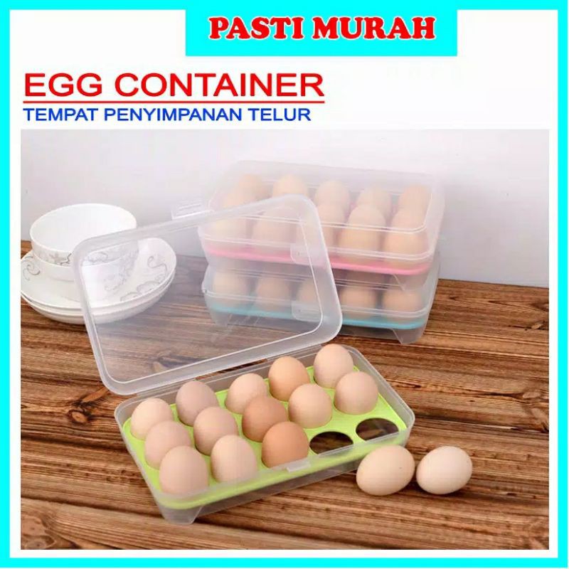 Jual BOX TELUR - Tempat Box Telur 15 Lubang Sekat (Kotak dengan sekat ...