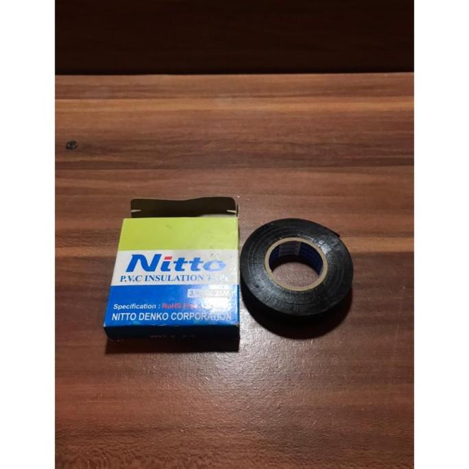 Jual ] Solasiban hitam Nitto - Lakban kabel listrik - Selotip hitam ...