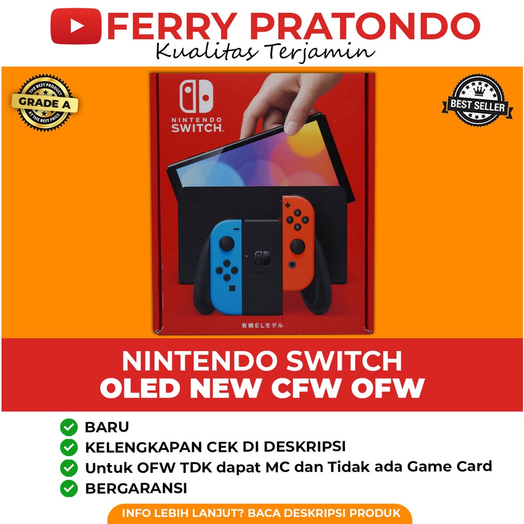 Jual Nintendo Switch OLED New CFW/OFW | Shopee Indonesia