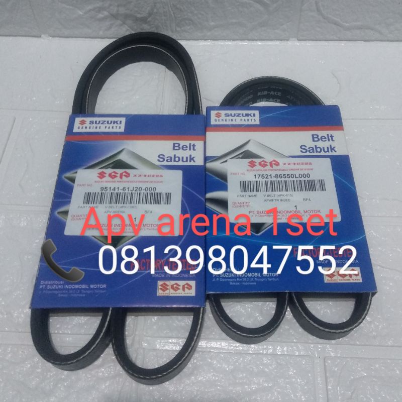 Jual tali kipas / vbelt van bel fan belt APV arena 1set original | Shopee Indonesia