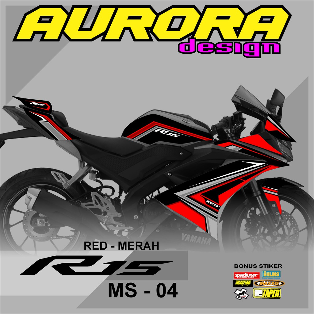 Jual COD Stiker Striping Variasi R15 V3 / Striping R15 VVA Desain ...
