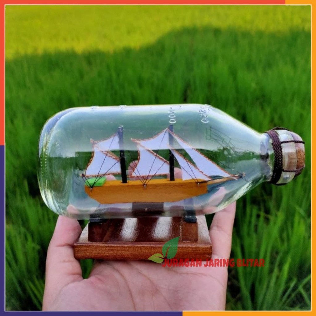 Jual Miniatur Kapal Botol Bulat 20x10x7 cm | Shopee Indonesia