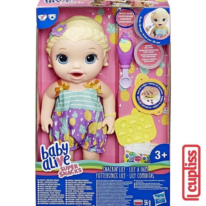 Jual BABY ALIVE Snackin Lily Blonde Boneka Hasbro E5841 | Shopee Indonesia