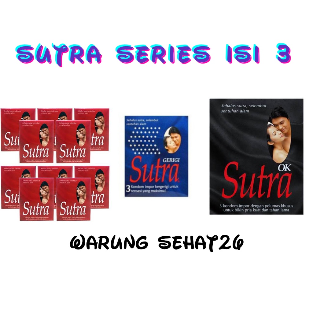 Jual Kondom Sutra merah isi 3 || Kondom Sutra Biru Isi 3 || Kondom ...