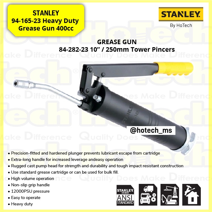 Jual STANLEY|94-165-23 Heavy Duty Grease Gun 400cc|Tools | Shopee Indonesia