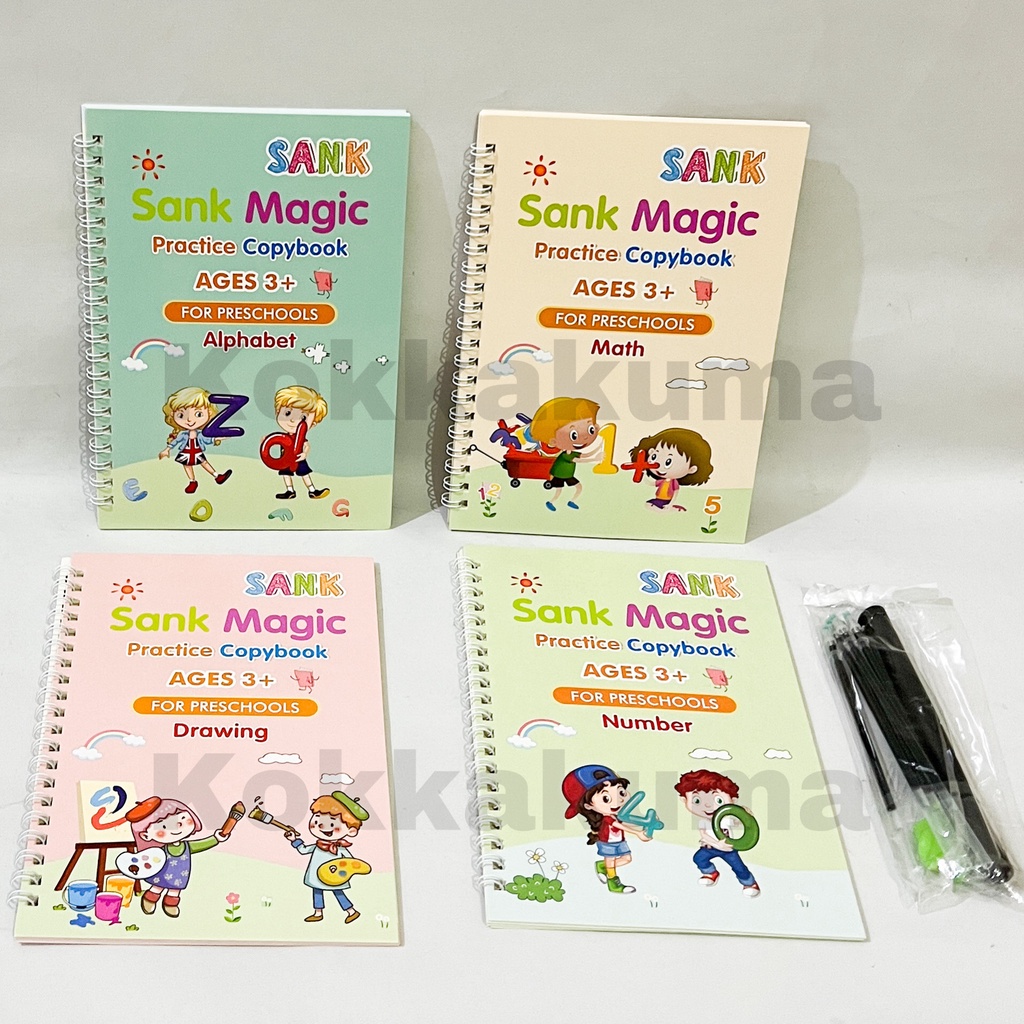 Jual SANK MAGIC PRACTICE BOOK / SET BUKU LATIHAN ANAK BERLATIH TULIS ...