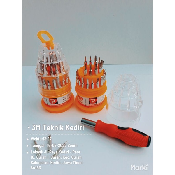 Jual OBENG SET MULTI FUNGSI 31 IN 1 PRIMERO | OBENG MAGNETIC SET | Shopee Indonesia