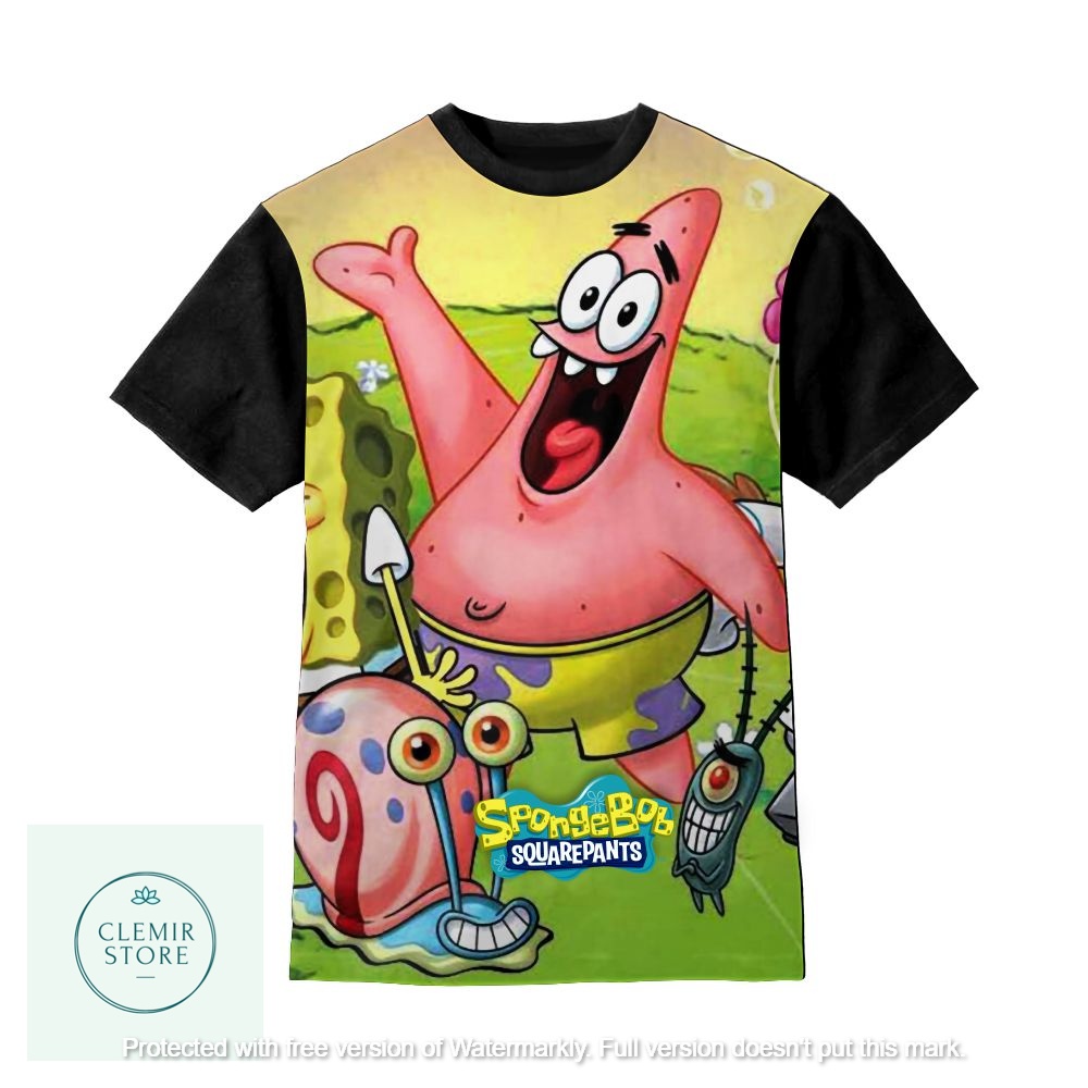 Jual Kaos 3D Anak | Baju Printing - Baju Anime Spongebob Squarepants ...