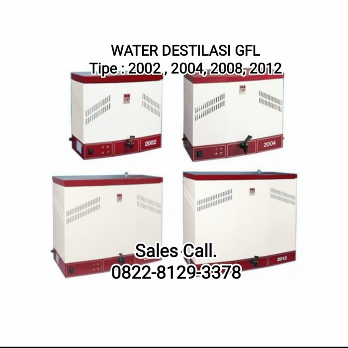 Jual Water Destilasi - Water Still GFL Tipe 2002, 2004, 2008, 2012 ...