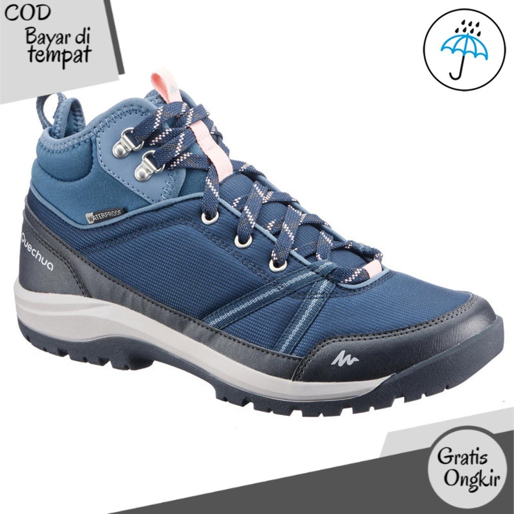 Jual Decathlon Quechua Sepatu Mendaki Trekking Camping Wanita Nh150 ...