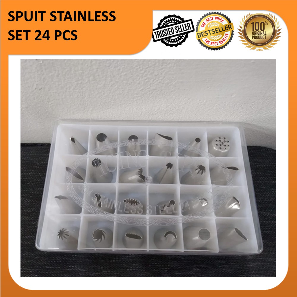 Jual 24 Spuit Set Dekorasi Kue Cake Kering Ultah Tart / Spuit ...