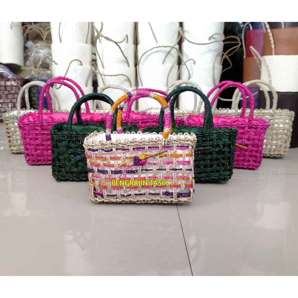 Jual Tas Pandan Lilit Rara Tas Mukena Anyaman Pandan Wanita Tradisional ...