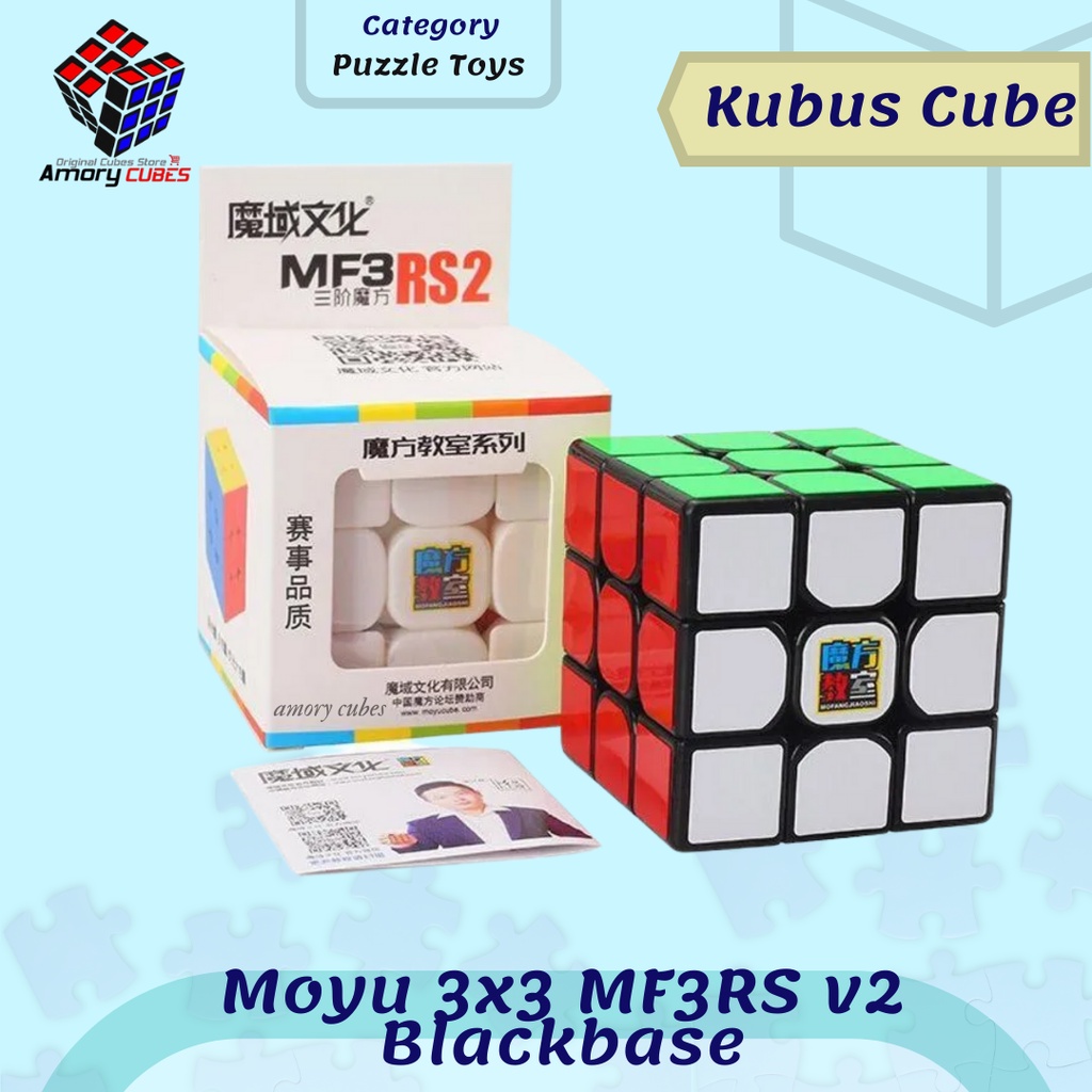 Jual Rubik 3x3 Moyu MF3RS2 Blackbase / Moyu MF3RS v2 | Shopee Indonesia