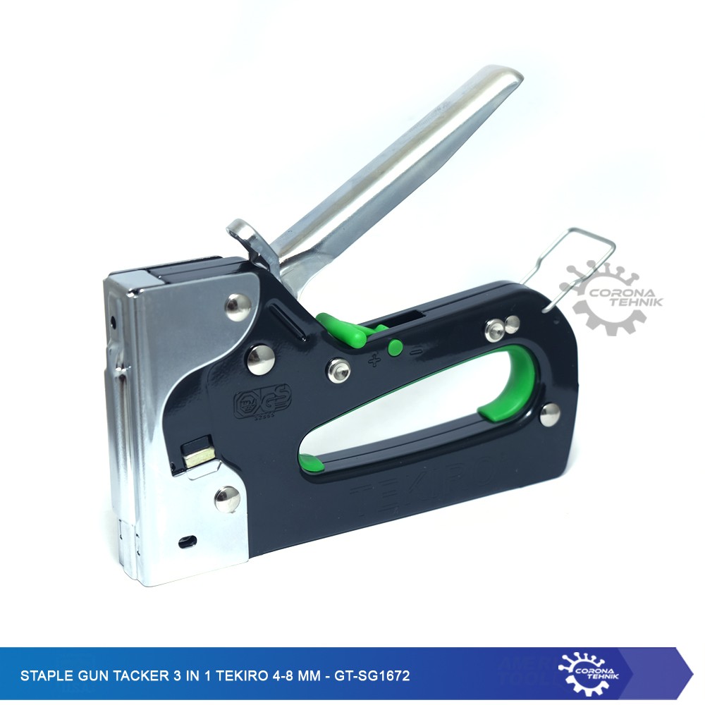 Jual Staple Gun Tacker 3 in 1 Tekiro 4-8 mm - GT-SG1672 | Shopee Indonesia