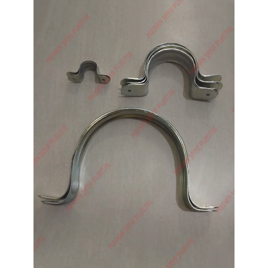 Jual Klem Pipa 1/2" Inch / Klem Plat Besi / Klem Paralon / Klem Pipa ...