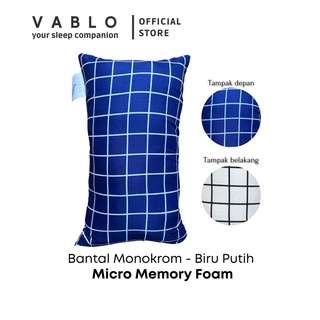 Jual Vablo Bantal Mini Motif Monochrome Memory Foam - Uk 30x50CM ...