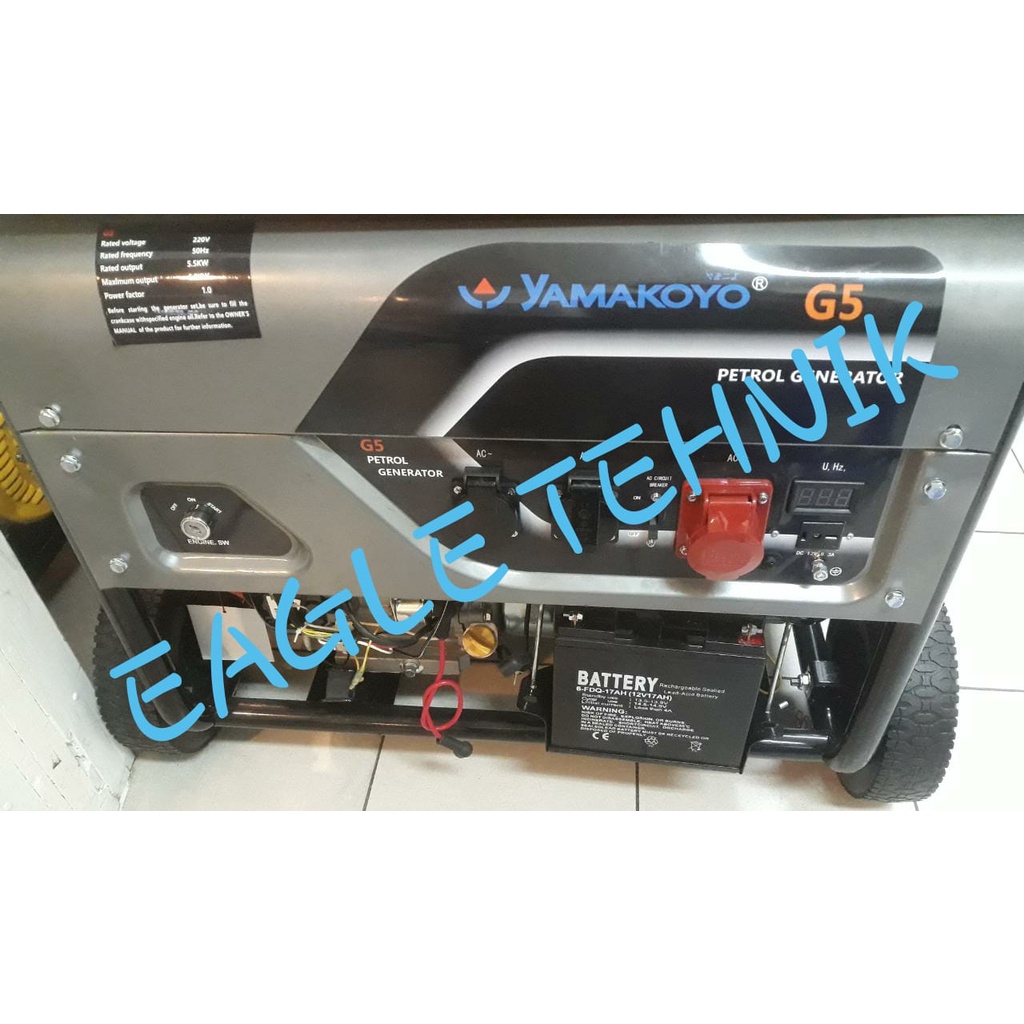 Jual GENSET YAMAKOYO G5 (5.500 - 6.000 WATT) | Shopee Indonesia