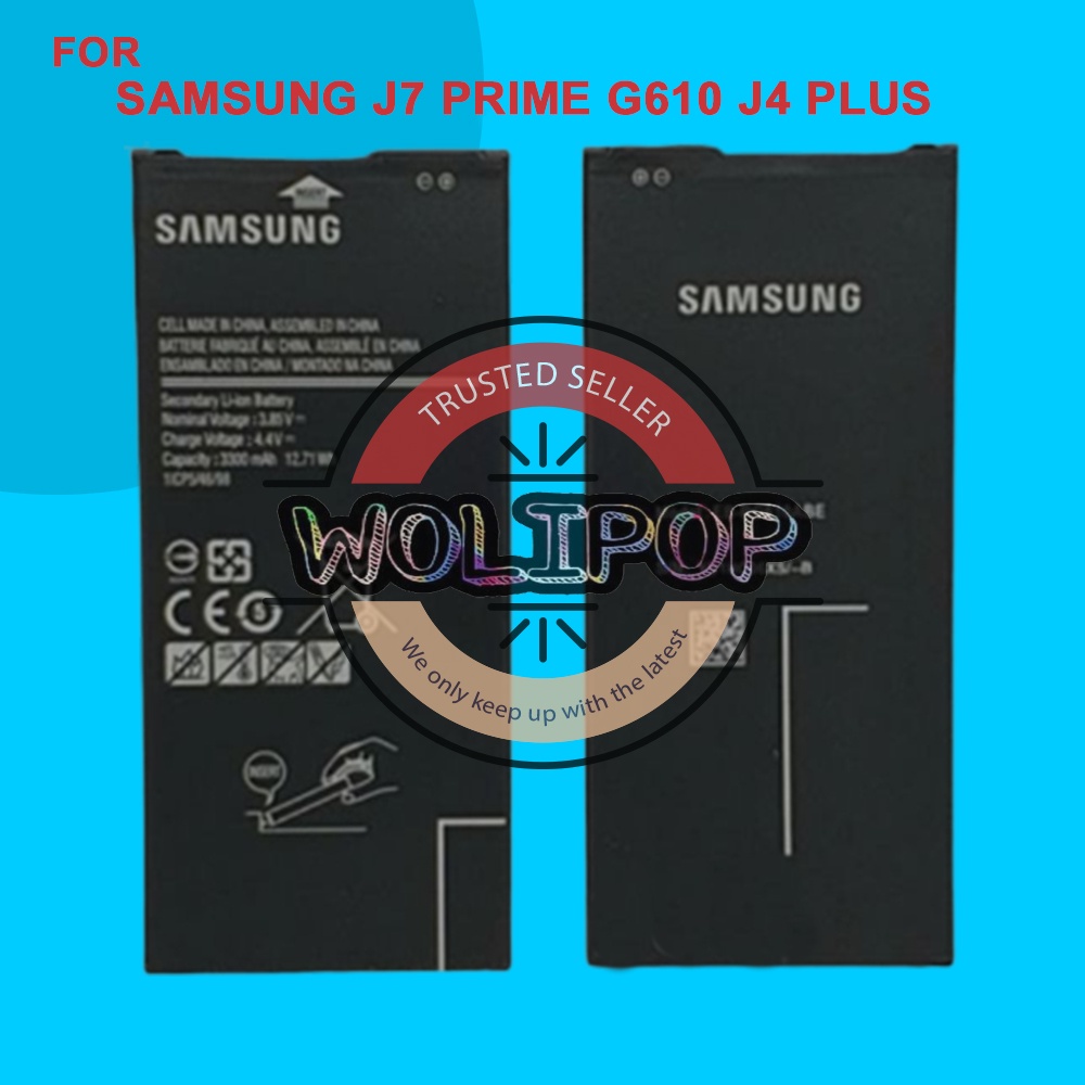 Jual BATERAI BATRE SAMSUNG J7 PRIME G610 J4 PLUS J415 J6 PLUS J615 ORIGINAL NEW | Shopee Indonesia