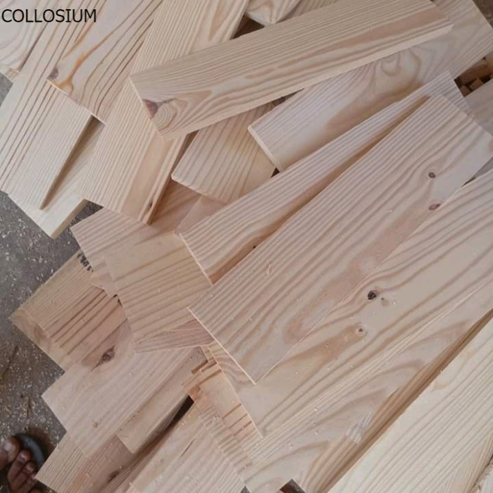Jual Papan Kayu Ambalan 40x9x1,5 Isi 5pcs Kayu Dekorasi Pinus Jati ...