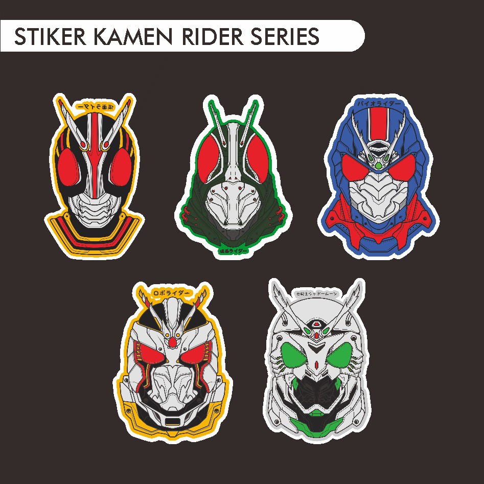 Jual Stiker Sticker Anime Tokusatsu Kamen Rider Paketan | Shopee Indonesia