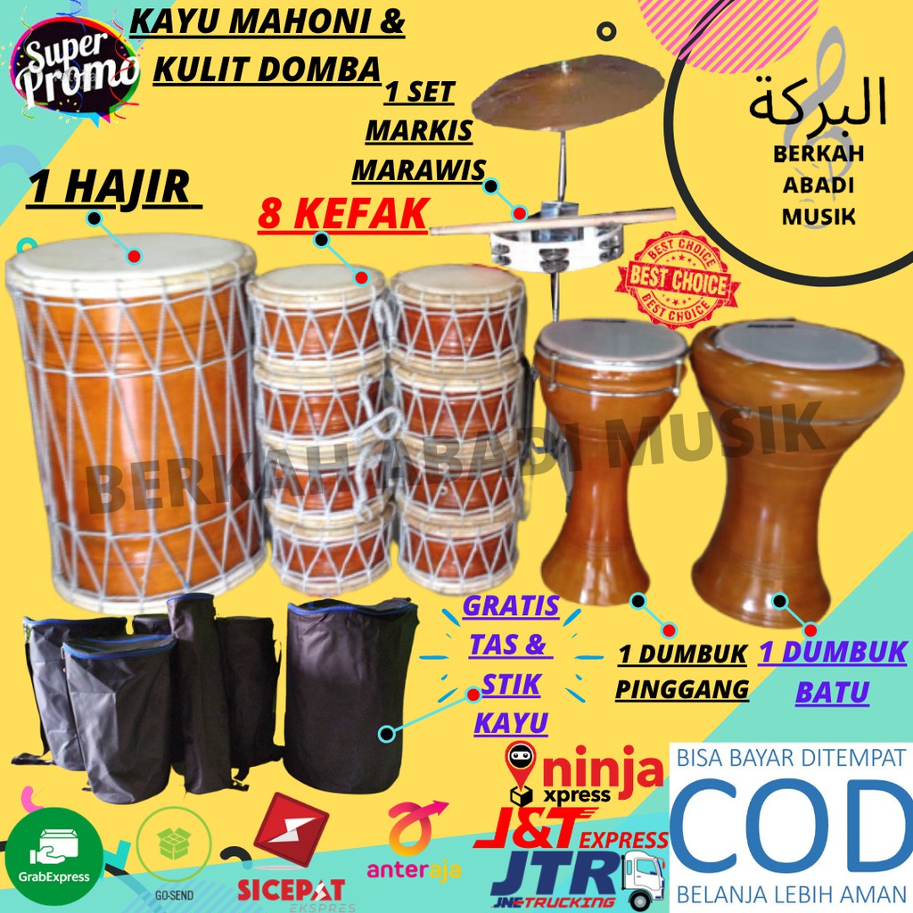 Jual Alat Marawis lengkap alat marawis 1 set alat marawis set alat ...