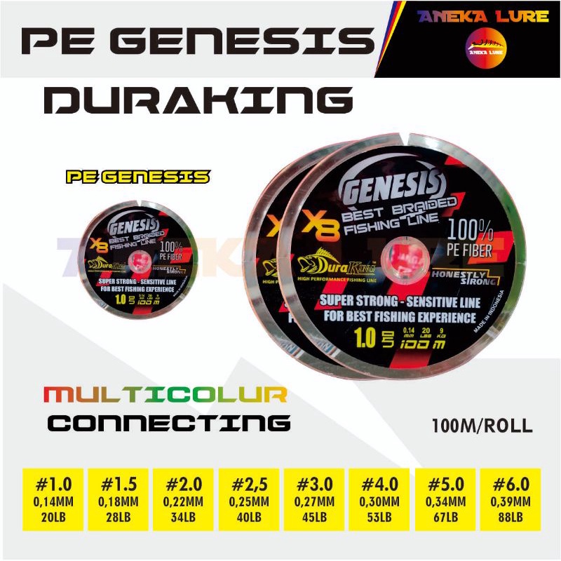 Jual Pe Genesis Duraking X8 connecting/multicolour | Shopee Indonesia