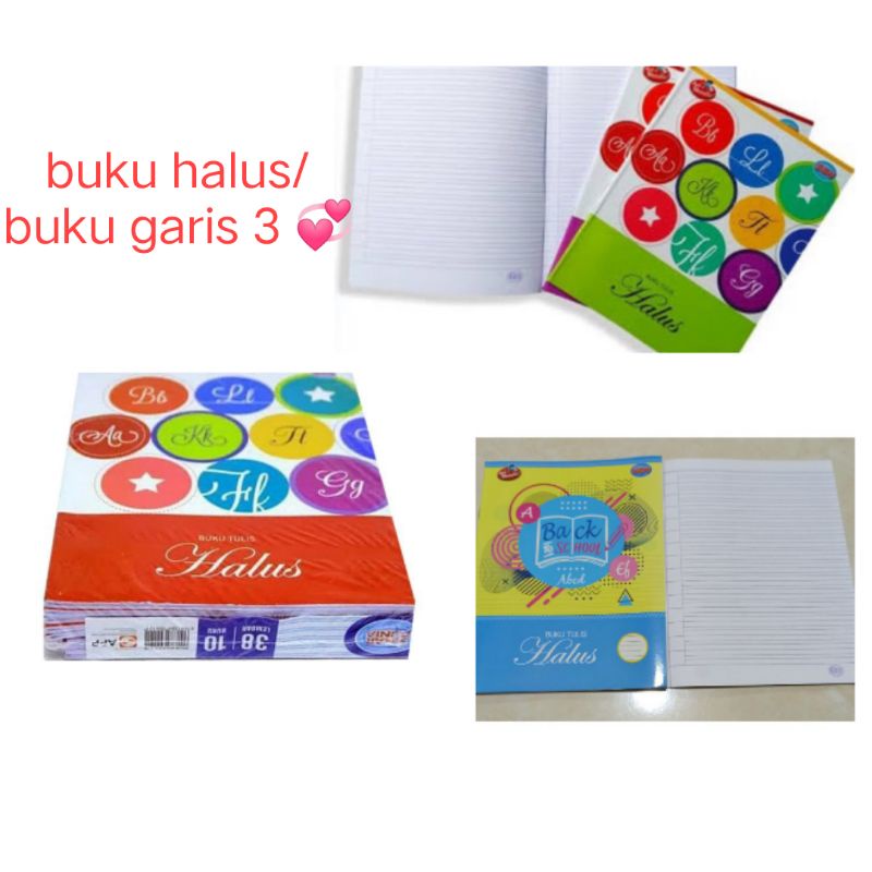 Jual BUKU TULIS HALUS / BUKU TULIS GARIS 3 | Shopee Indonesia