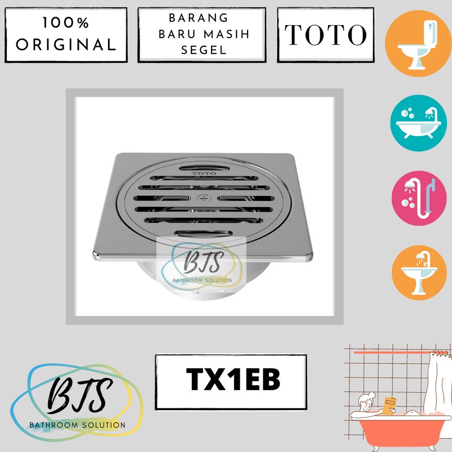 Jual Floor drain TOTO/saringan got TX1EB / TX 1 EB / TX 1EB / TX1EB | Shopee Indonesia