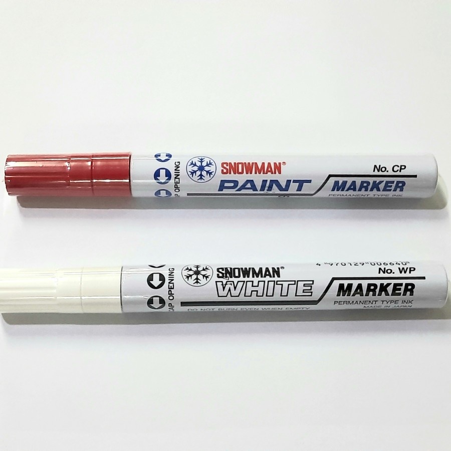 Jual Spidol Besi Snowman Paint Marker White / Red Permanent wp | Shopee ...
