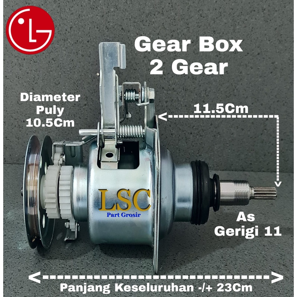 Jual Gearbox Mesin Cuci 1 Tabung LG 2 Gear As Gerigi 11 Girbok Mesin Cuci 1 Tabung Gear Box 6 7 ...