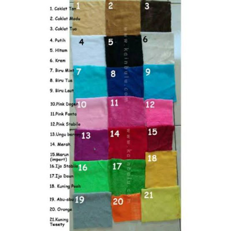 Jual KAIN VELBOA /BONEKA 1 YARD (90 CM) X 150 CM | Shopee Indonesia