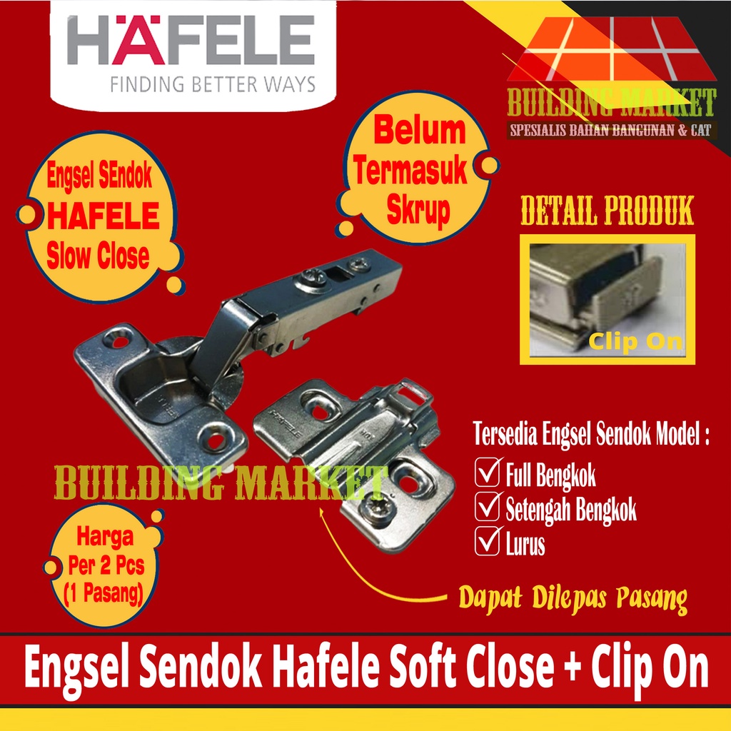 Jual Engsel Sendok Slow Motion Hafele Slow Close Engsel Sendok Hidrolik ...