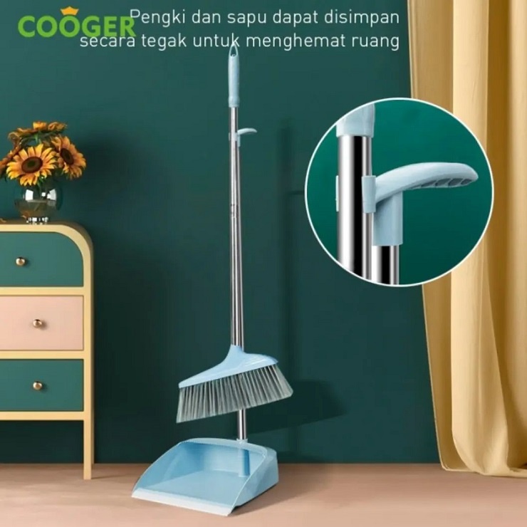 Jual Set Alat kebersihan 2 in 1 sapu dan pengki cleaning set sapu ...