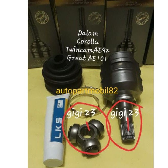 Jual CV Joint Dalam As Roda As Kopel Toyota Twincam AE92 Great AE101 | Shopee Indonesia