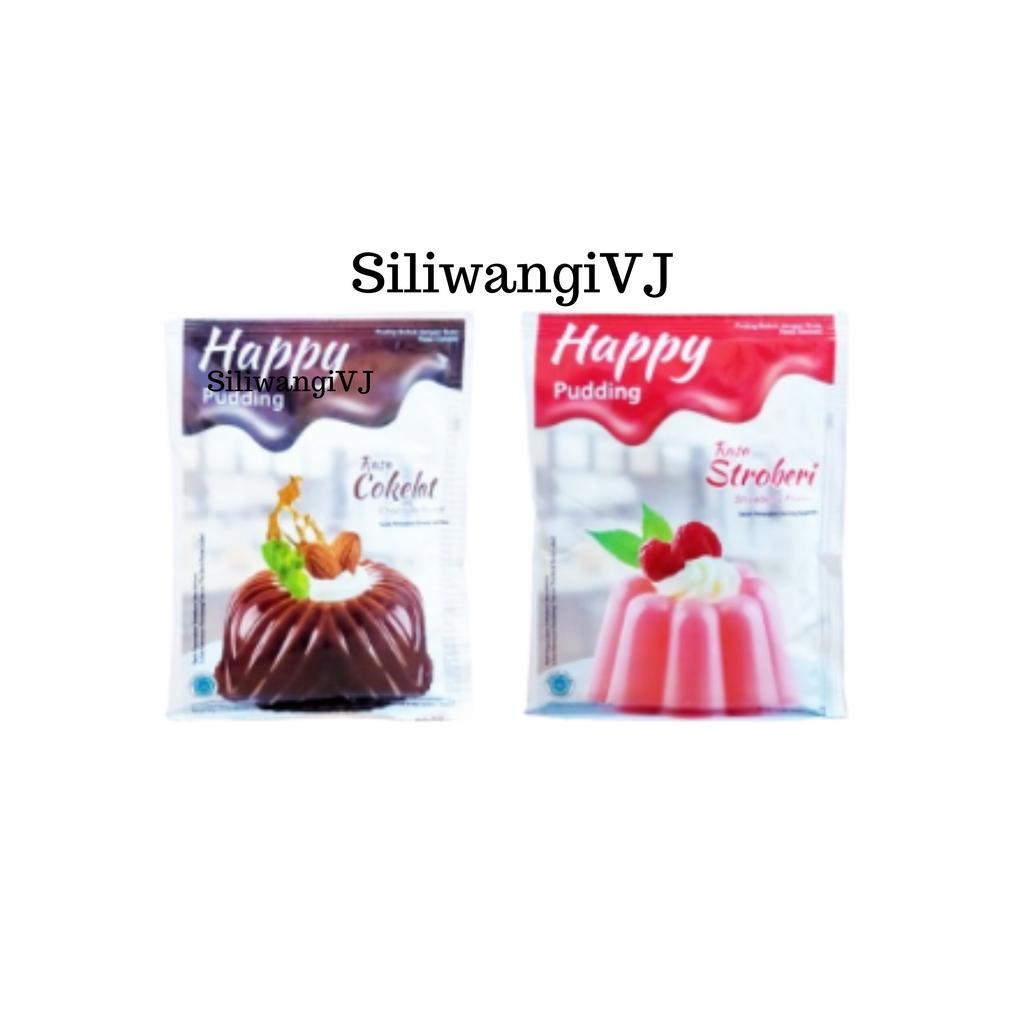 Jual Happy Puding Rasa Coklat Dan Strawberry / Puding Bubuk Instan ...