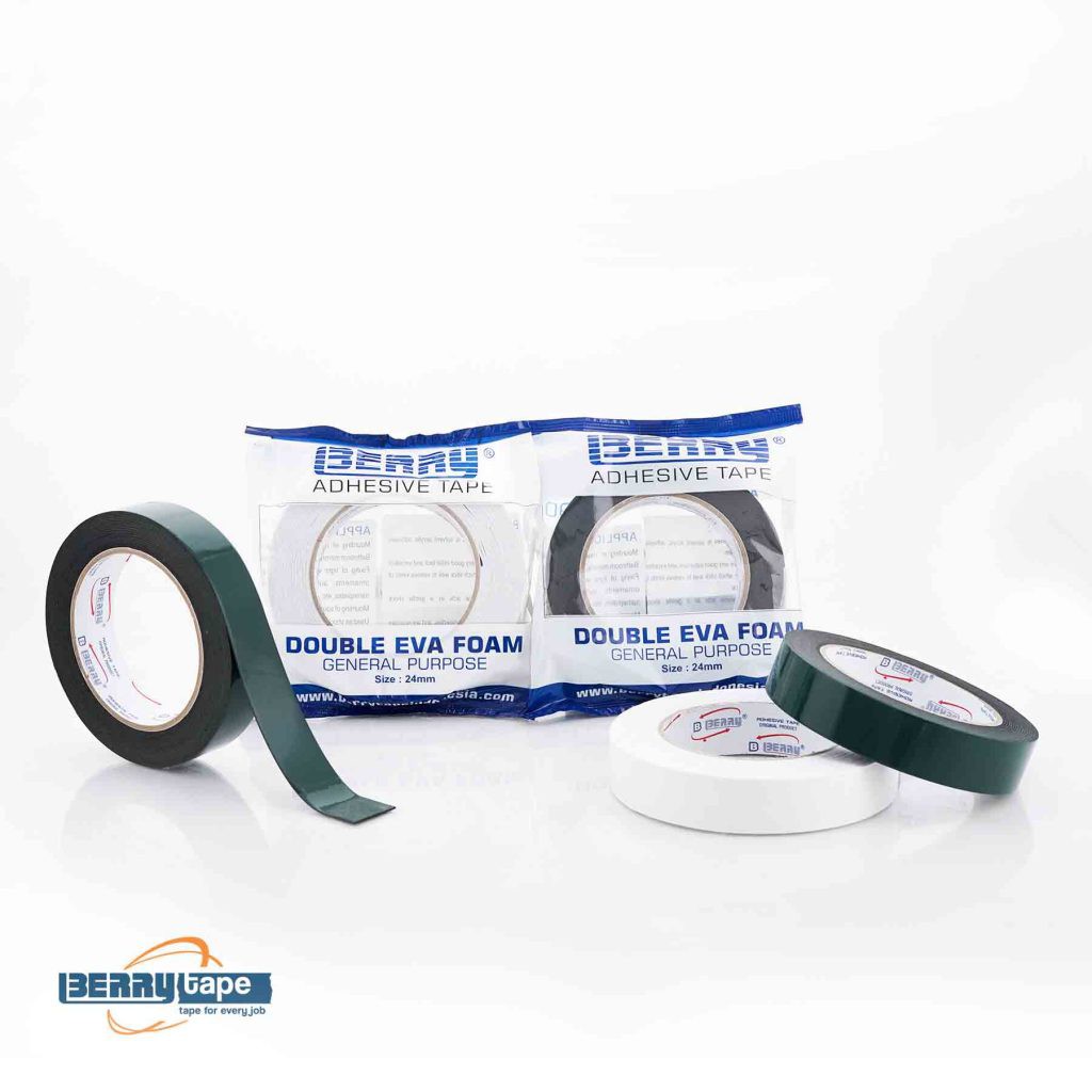 Jual Double Eva Foam tape Berry / Double Foam Tape 24 mm x 5 m ( 1 Inch ...