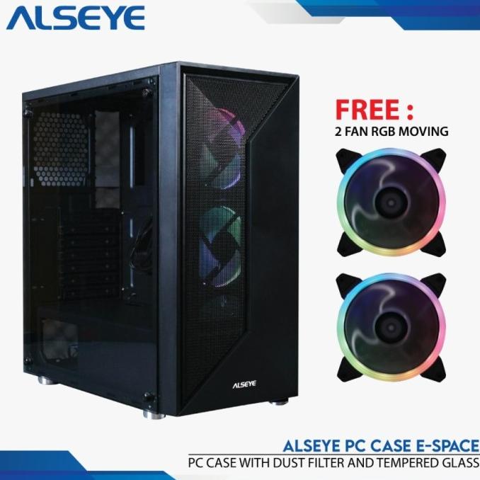 Jual ALSEYE E-SPACE ATX GAMING PC CASE - FULL ATX CASING KOMPUTER ...