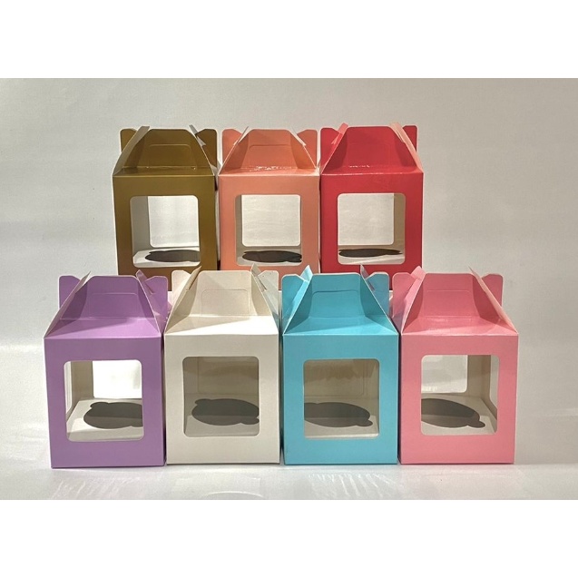 Jual DUS CUPCAKE SATUAN IVORY L1 TENTENGAN/ HANDLE PER 10 PCS | Shopee ...