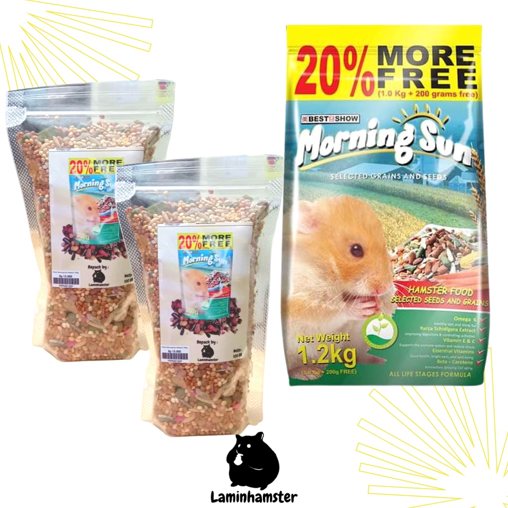 Jual Morning Sun Makanan Hamster 100 Gram | Shopee Indonesia