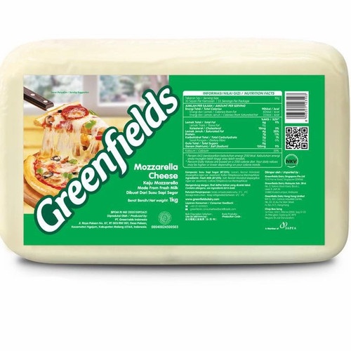 Jual Baca Keterangan Keju Mozarela Greenfield 1 Kg Keju Mozarella Shopee Indonesia