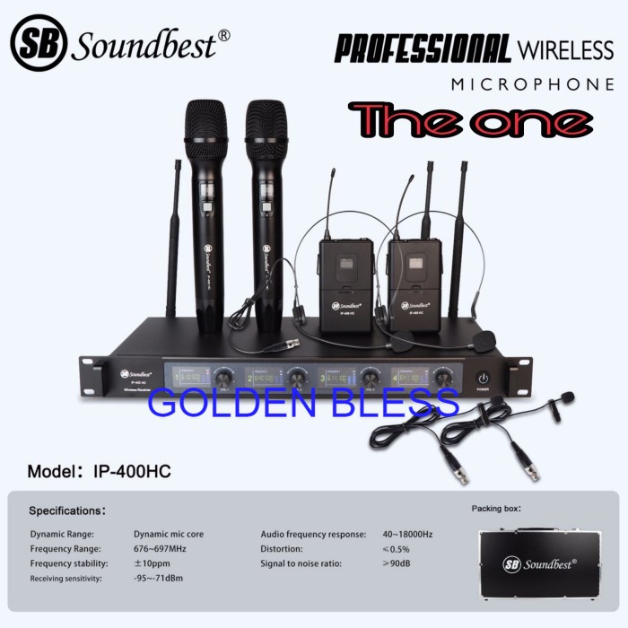 Jual MIC WIRELESS SB WLS IP 400HC / IP400HC Handle Clip Original ...