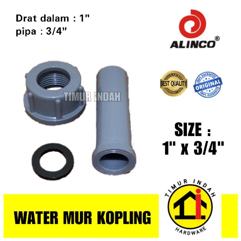 Jual Water Mur Kopling Sanyo komplit 1" ( MUR PVC ) | Shopee Indonesia