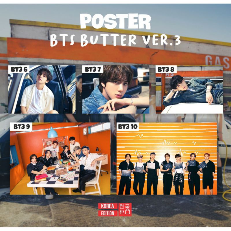 Jual Poster BTS Butter Ver 3 kpop dekorasi | Shopee Indonesia