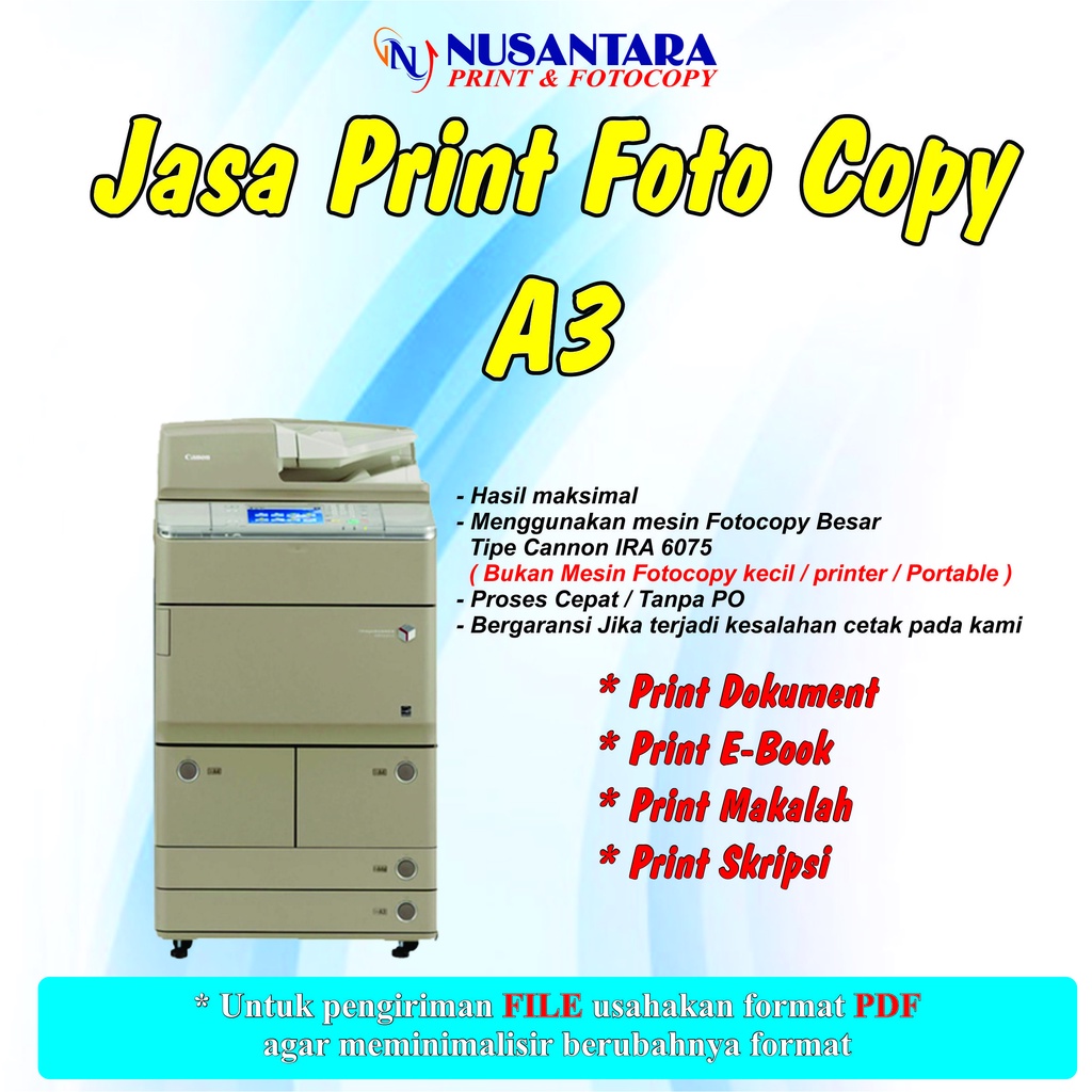 Jual PRINT FOTO COPY A3 | Shopee Indonesia